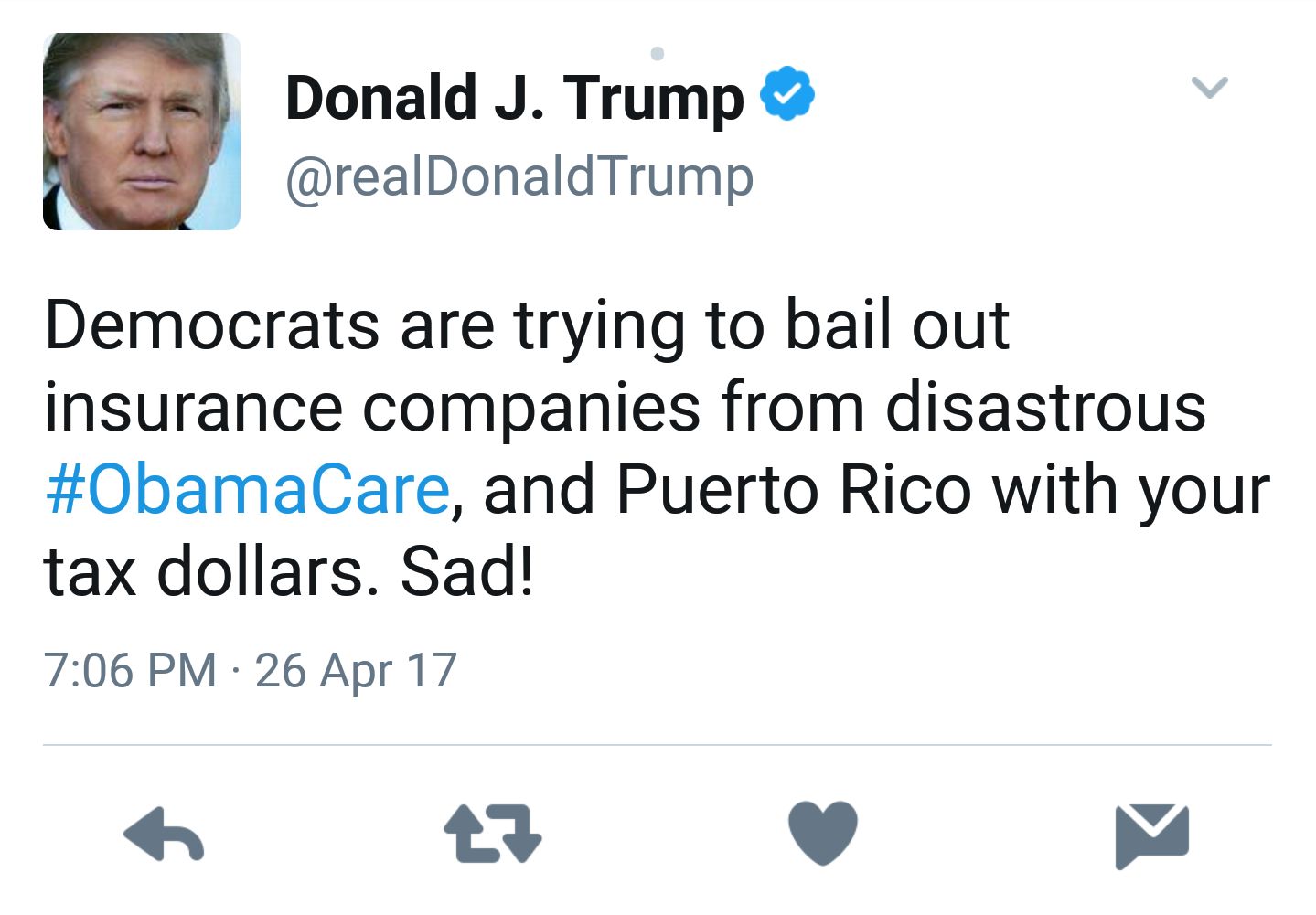 En torno a un «tweet» irresponsable del Presidente de los Estados ...