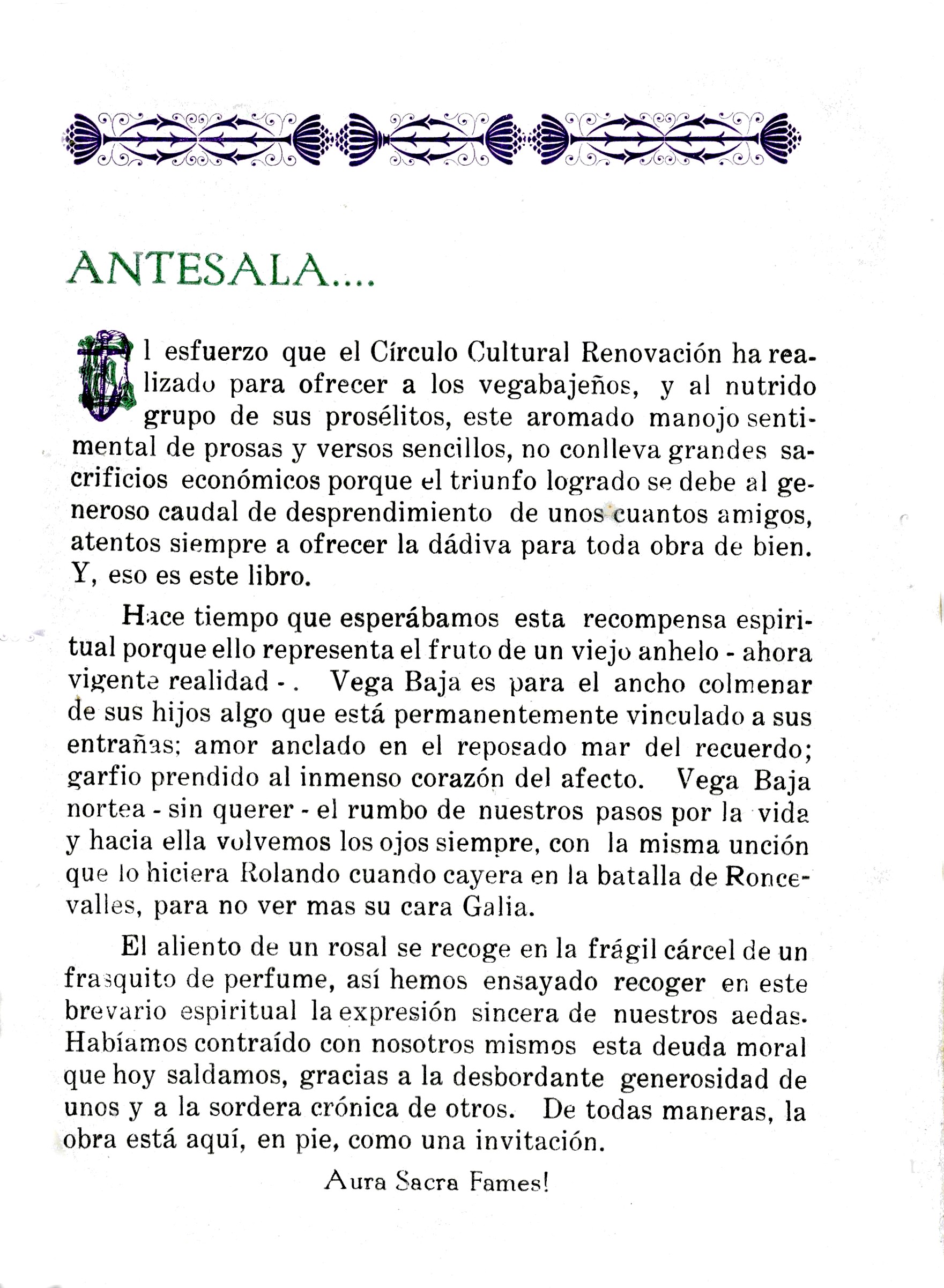 Libros| Anclas del Circulo Cultural Renovación (1940)| Antesala ...